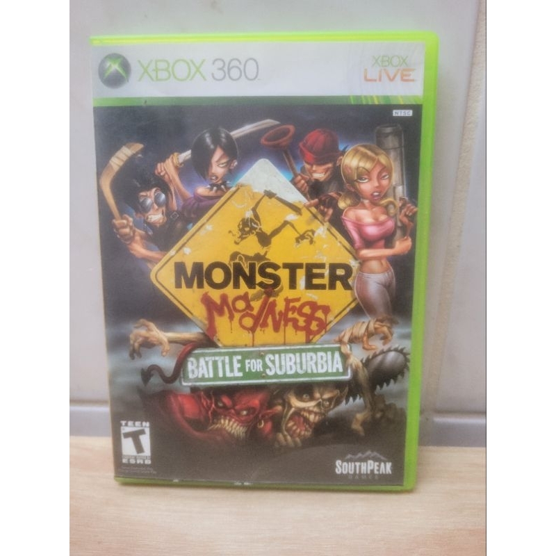 Monster Madness battle for subúrbia xbox 360 original em dvd | Shopee ...