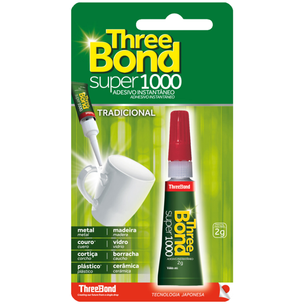 Cola Instantânea 2gr Adesiva Threebond Super 1000 Unitário | Shopee Brasil