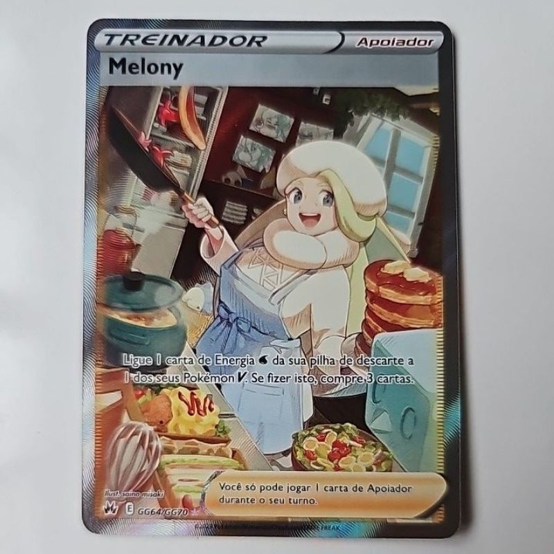 Carta Pokemon Melony Full Art GG64 Realeza absoluta | Shopee Brasil