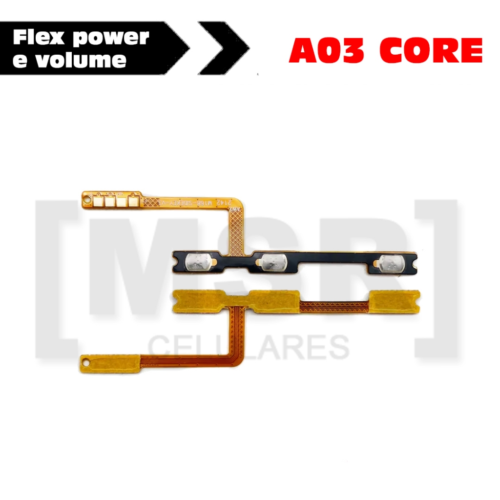 Flex power e volume celular SAMSUNG modelo A03 CORE | Shopee Brasil