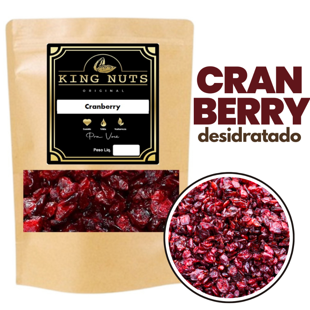 Cranberry Desidratado Premium 1kg Embalagem Selada King Nuts Sabor ...