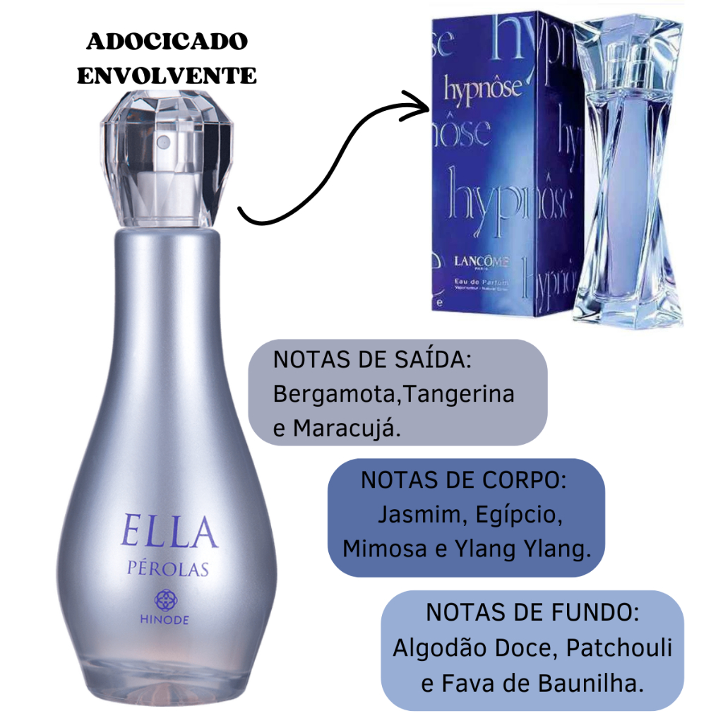 Perfume Ella Perolas Hinode Feminino 100ML (ORIGINAL) | Shopee Brasil