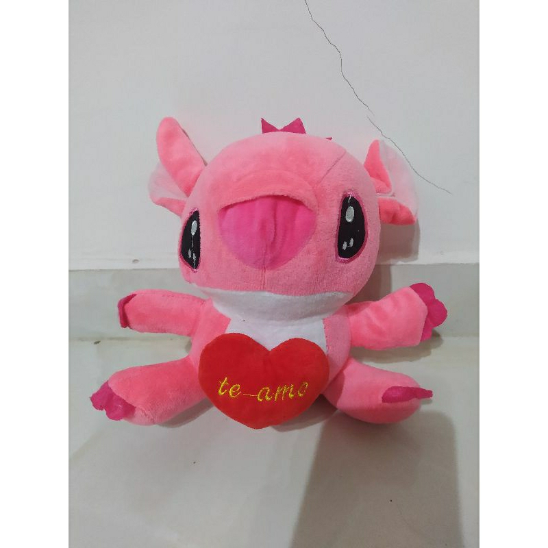 Pelúcia desenho Lilo & Stitch, Stitch rosa | Shopee Brasil