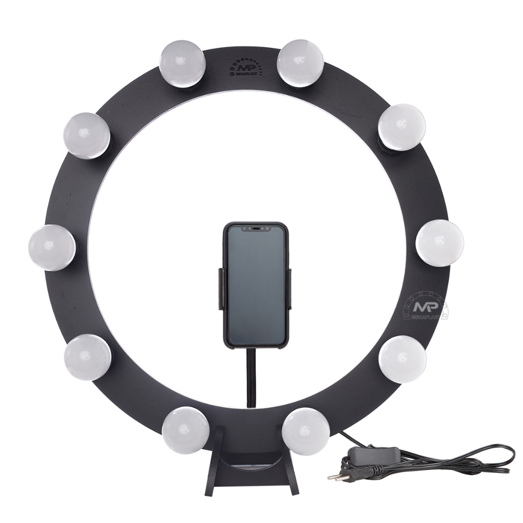 Iluminador Ring Light De Mesa 50 Cm C/ 10 Soquetes E27 | Shopee Brasil