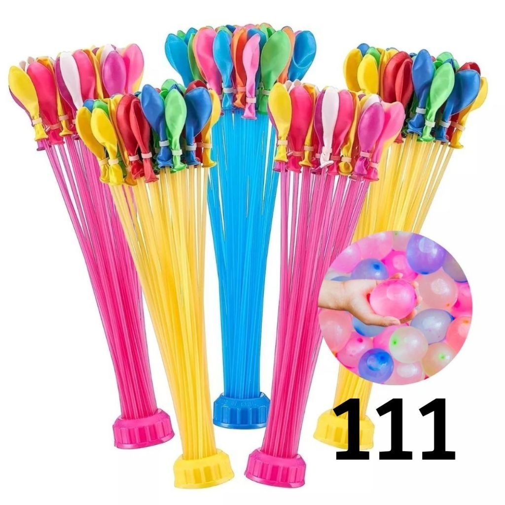 Balão De Água Guerra De Bexiga 111 Bexigas Splash Ball 1 Pacote Enche ...