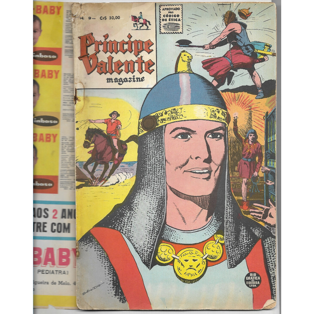 Príncipe Valente Magazine Nº 9 - Tornado-se Cavaleiro ( Ed. Rio Gráfica ...