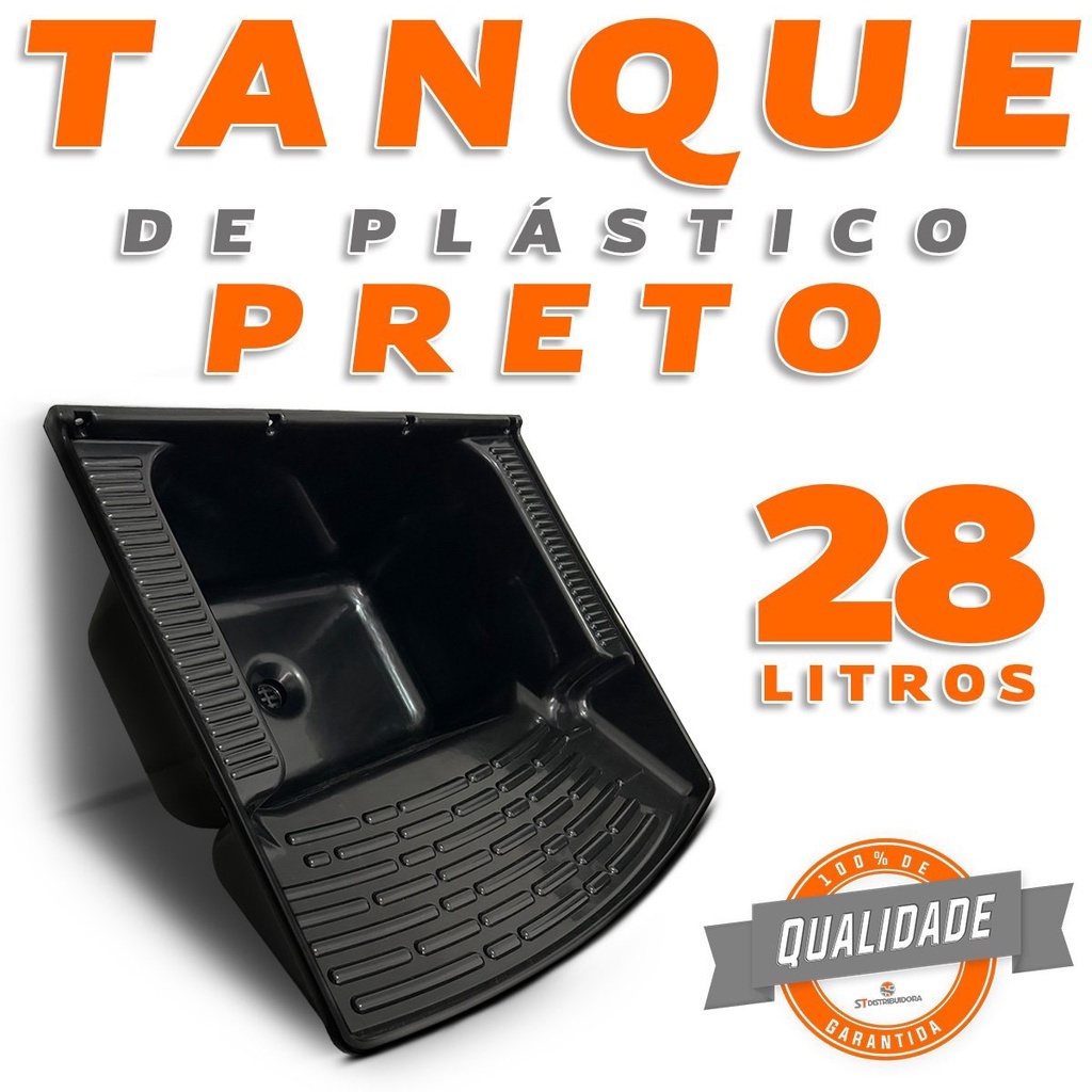 Tanque Plástico Preto Lavar Roupa 28 Litros | Shopee Brasil