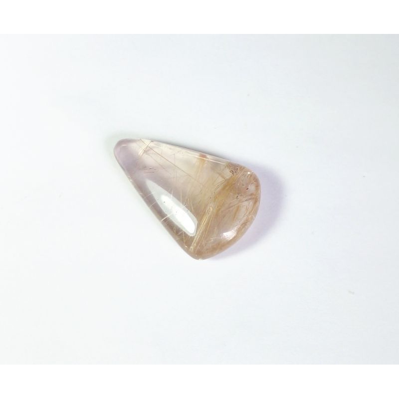 Arte Mineral Artesanal, Quartzo com Rutilo Dourado Natural, Gema de ...