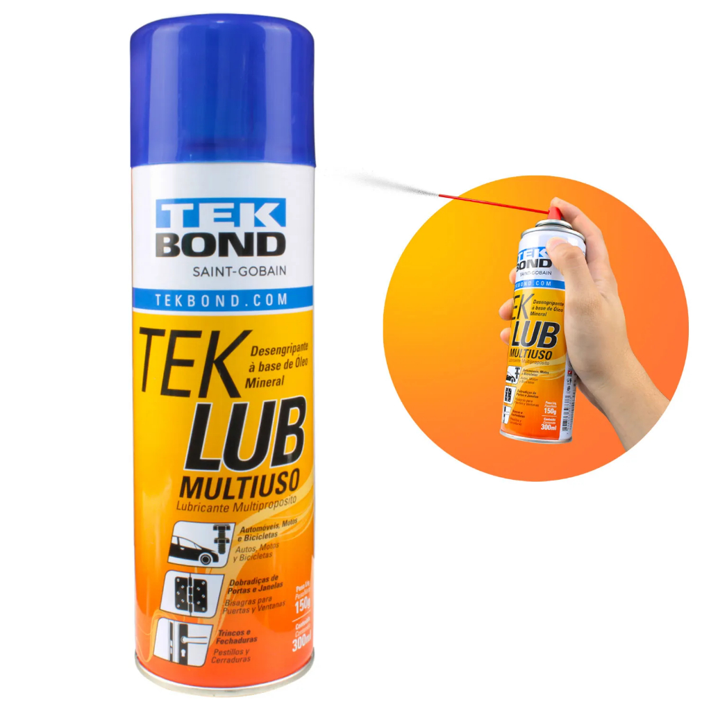 Desengripante Tek Lub - Tekbond 300ml/150g | Shopee Brasil