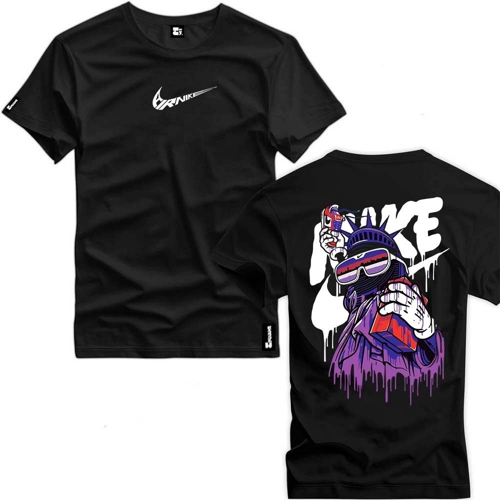 Camiseta Camisa Masculina Liberdade Moda Skatista 100% Algodão Premium Plus Size Verão - Melhora ...