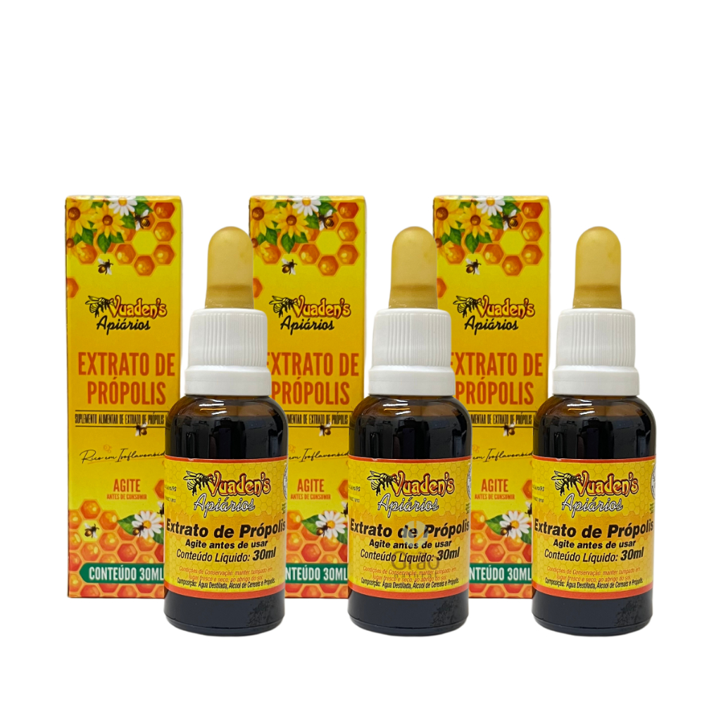 Extrato de Própolis c/ Conta Gotas 30ml Vuadens | Shopee Brasil