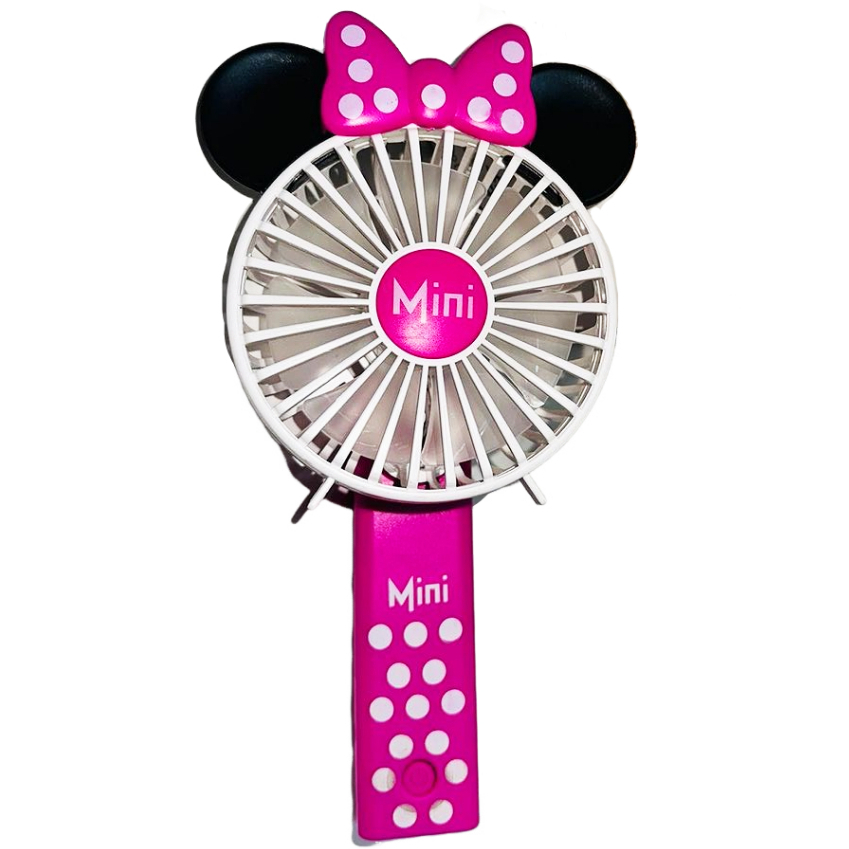Mini Ventilador Minnie Dobrável Portátil Infantil Recarregável USB ...