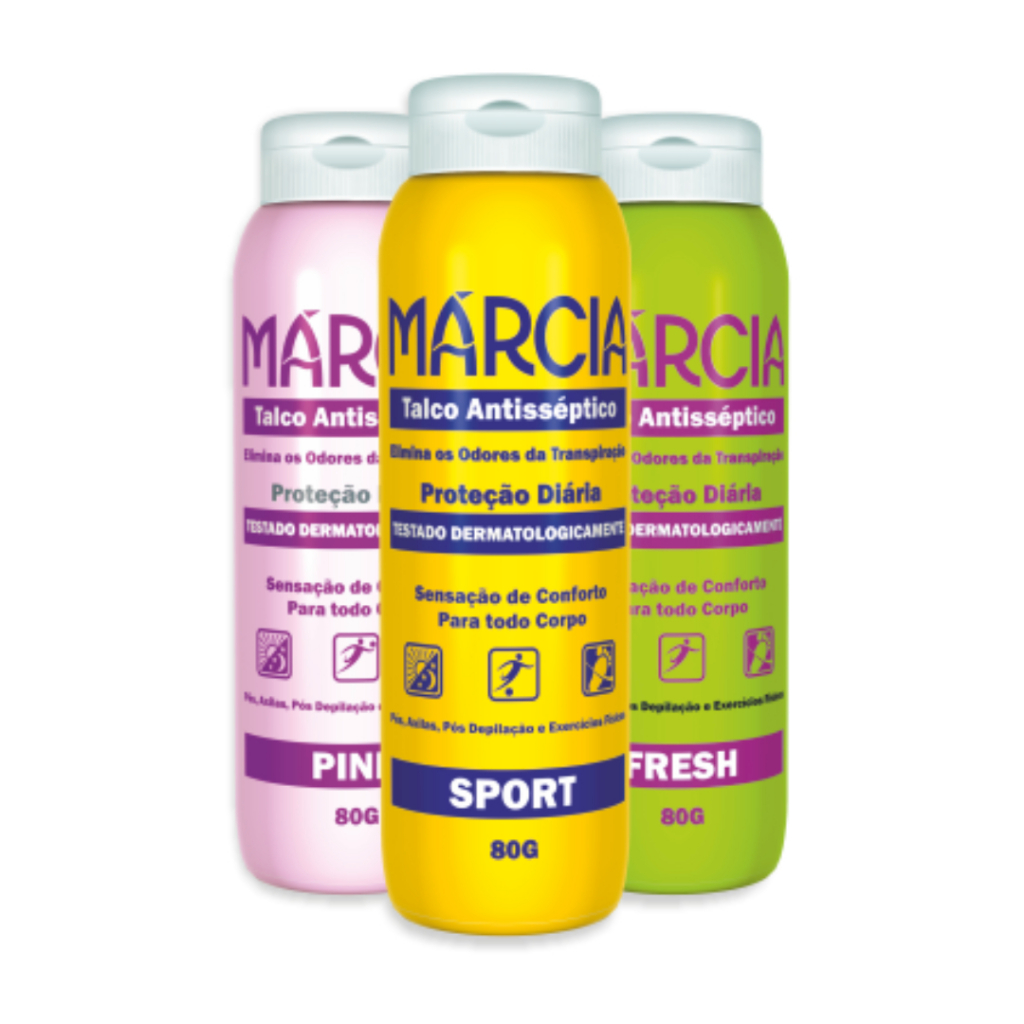 TALCO ANTISSEPTICO MARCIA 80G | Shopee Brasil