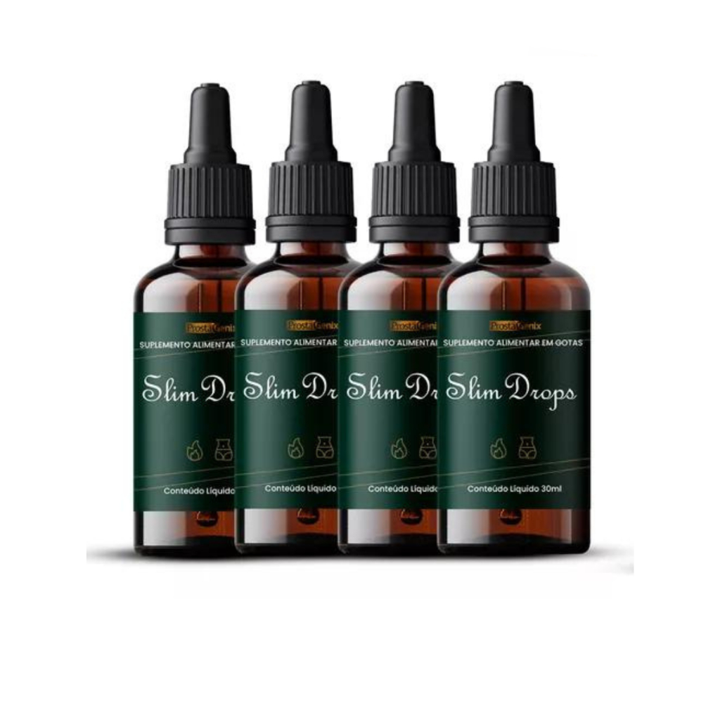 4 Frasco Slim Drops 30ml Suplemento Alimentar Natural Queima Gordura Localizada | Shopee Brasil