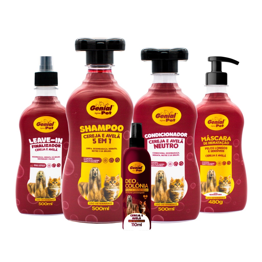 Kit Shampoo + Condicionador + Máscara de Hidratação + Leave-In ...