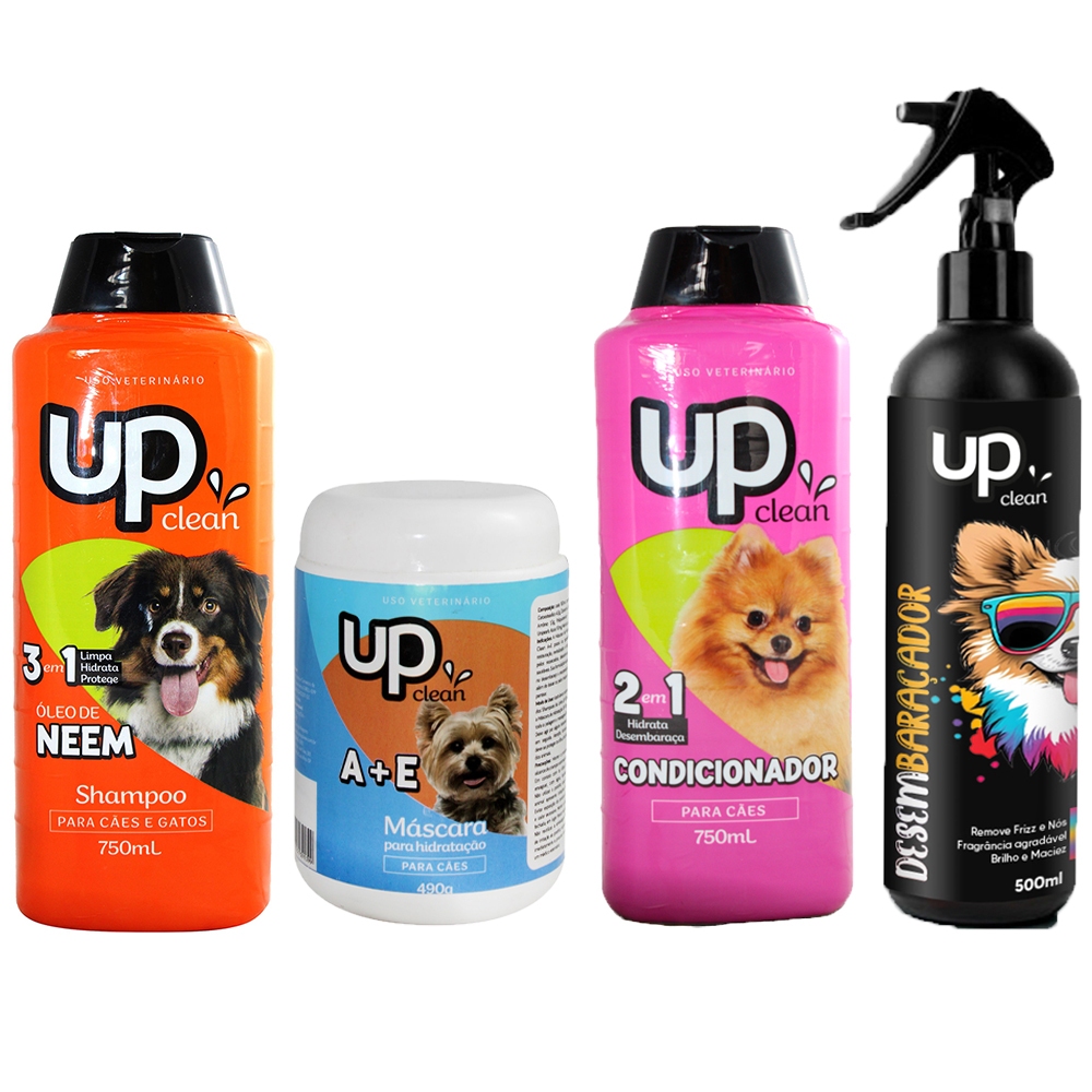 Kit Shampoo para Cachorro Shampoo Oleo De Neem + Mascara A+E 490g + Condicionador ...