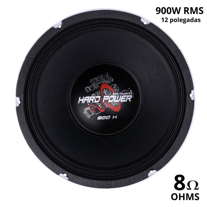 Alto falante Médio Grave de 12 polegadas Hard Power HP 900 de 900W RMS 8 ohms | Shopee Brasil