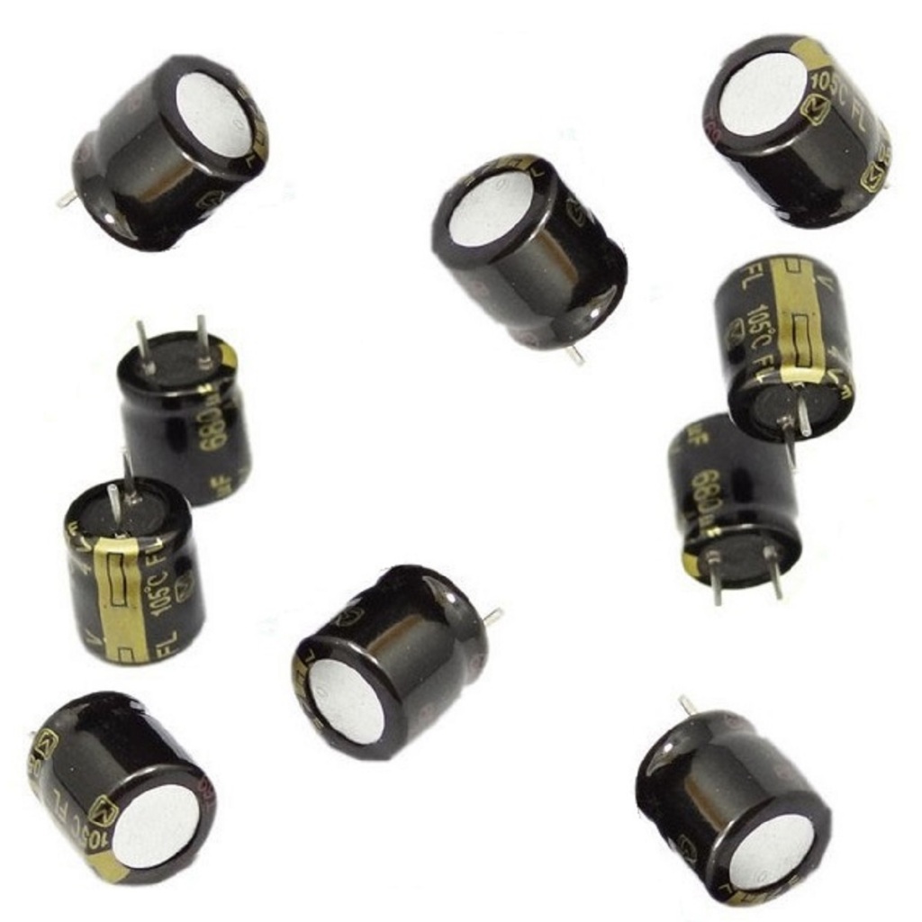 Capacitor Eletrolítico 680uf X 4v Kit 10 Peças Placa Mae | Shopee Brasil