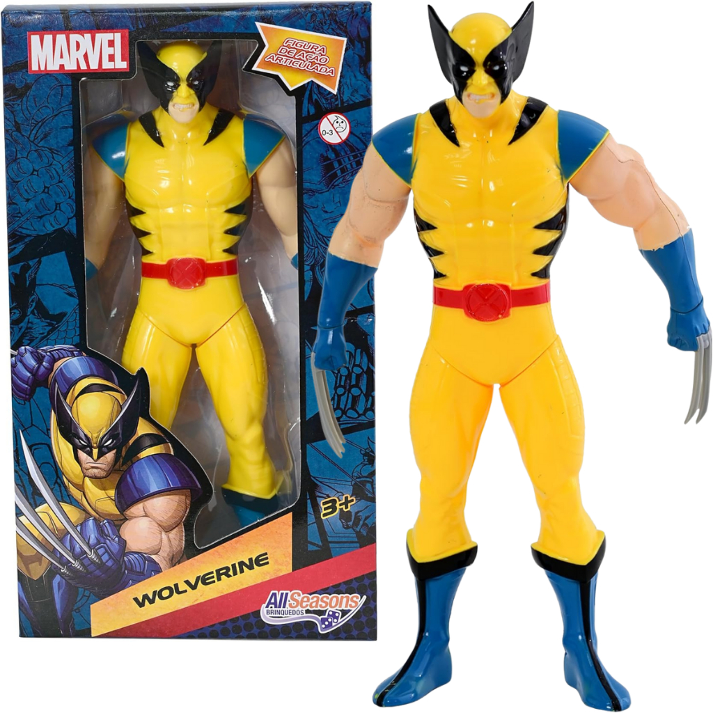 Boneco Marvel Wolverine XMen Figura De Ação Articulavel 22cm All ...