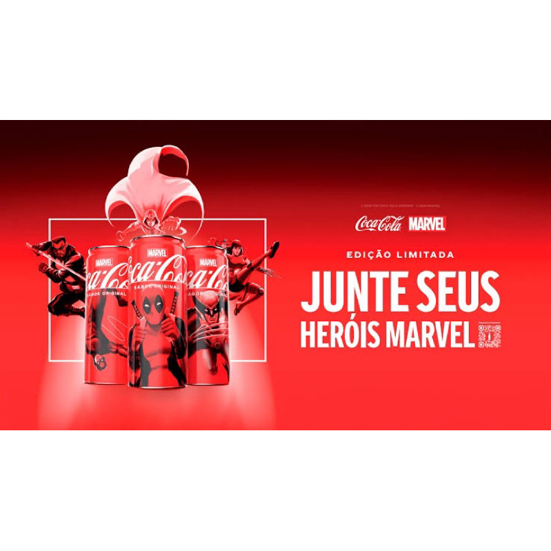 Coca Cola Marvel 350ml 220ml Coca-Cola Sabor Original Lacrada Nova ...