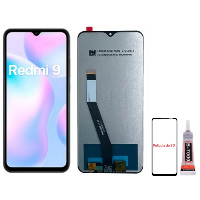 Display Tela Frontal Touch Lcd Completo Compatível Xiaomi Redmi 9 ...