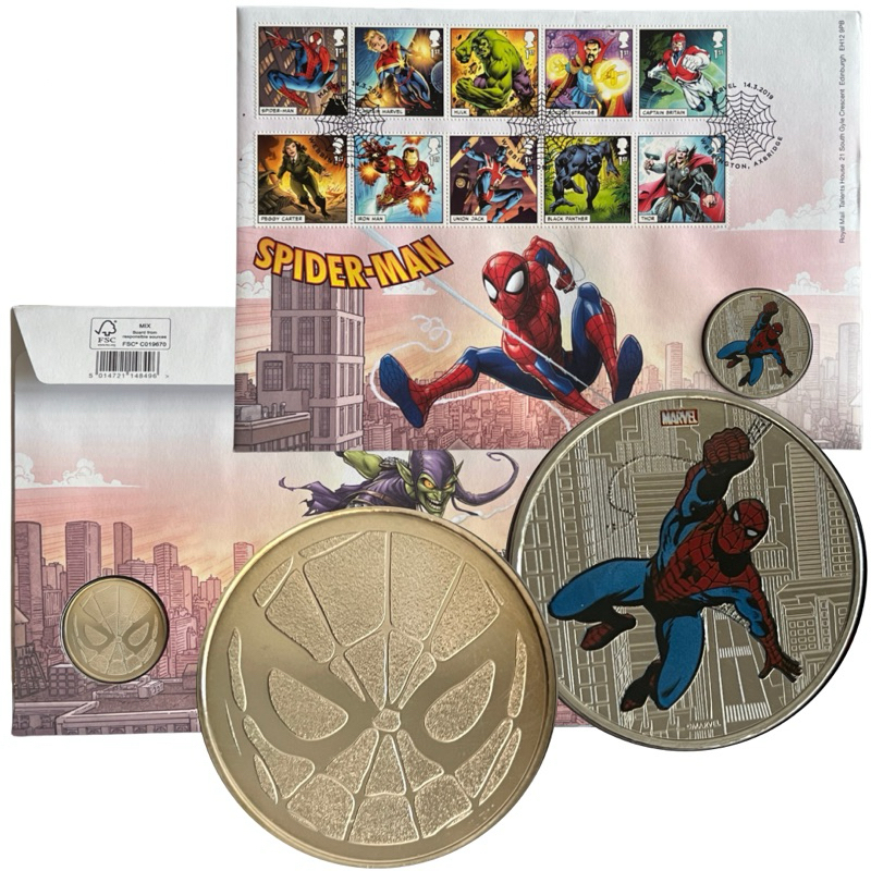 Medalha Marvel Homem-aranha Spider-man Oficial da Inglaterra The Royal ...