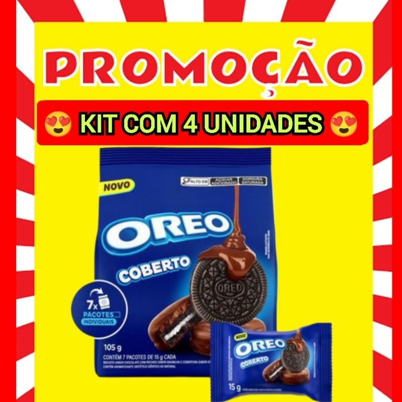 OREO COBERTO BISCOITO 105g | Shopee Brasil