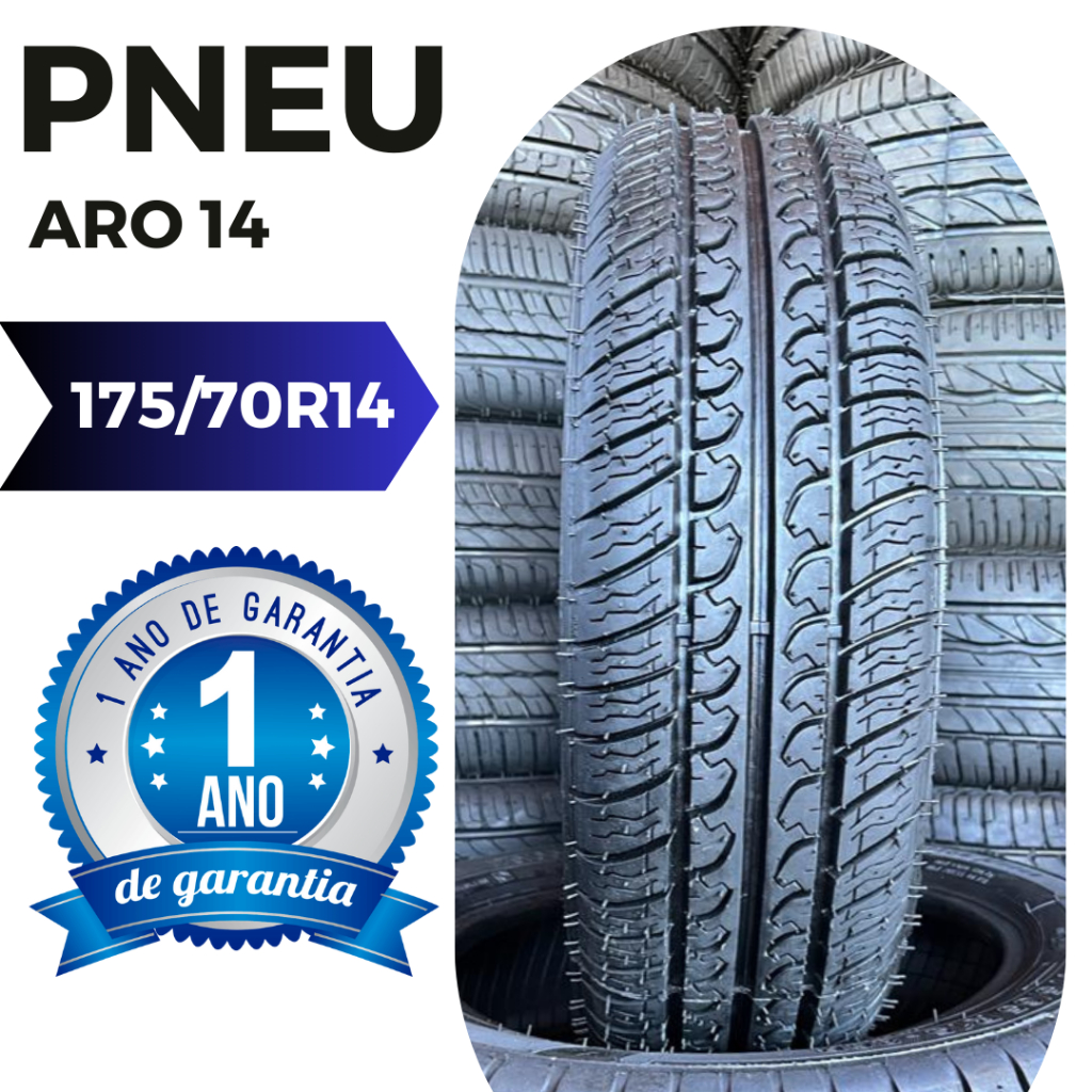 Pneu aro 14 Nacional 175-70-14 Linha Premium IN 002344/2016 | Shopee Brasil