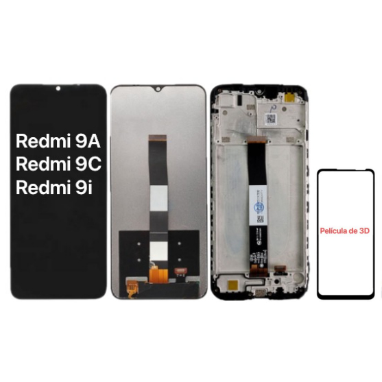 Display Tela Frontal Touch Lcd Completo Compatível Xiaomi Redmi 9a/9c/9i M2006c3LG Original A ...
