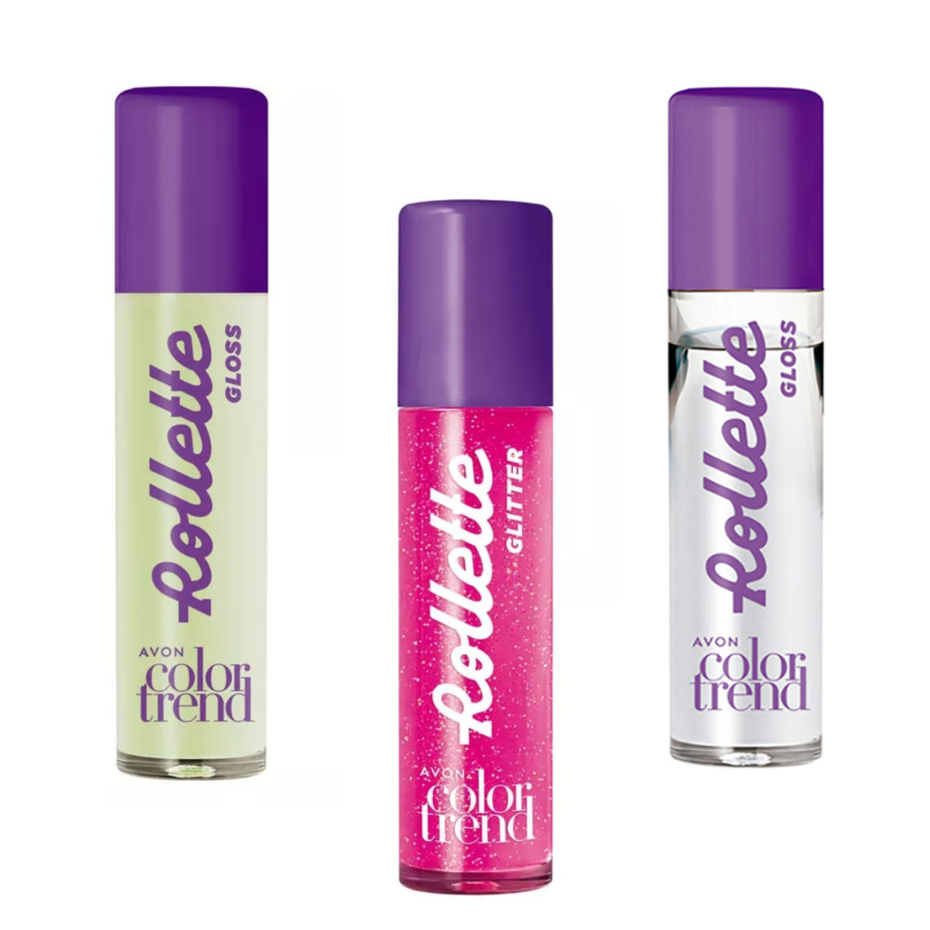 Batom Brilho Labial Rollette Color Trend Gloss Glitter Avon | Shopee Brasil