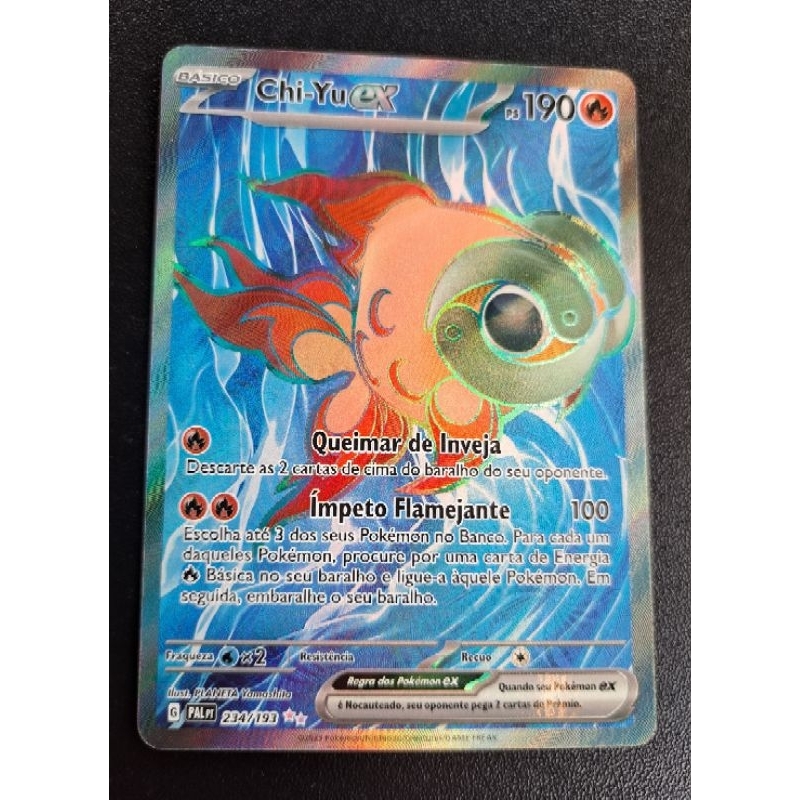 Card Pokémon Chi-YU EX Original e nova | Shopee Brasil