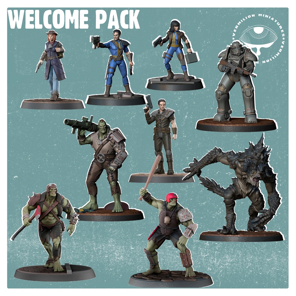 Miniaturas Fallout Wasteland Warfare Welcome Pack Vermilion Miniatures ...