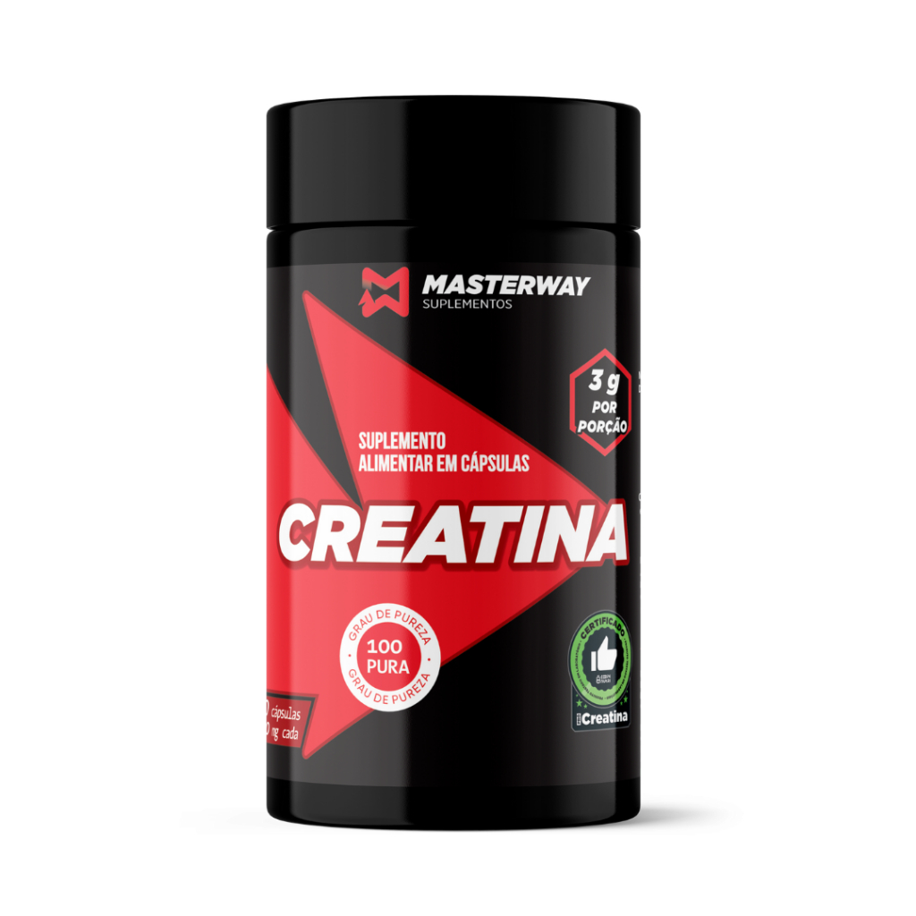 Creatina em Cápsulas (120 caps) - Masterway Suplementos - Faz a Boa!