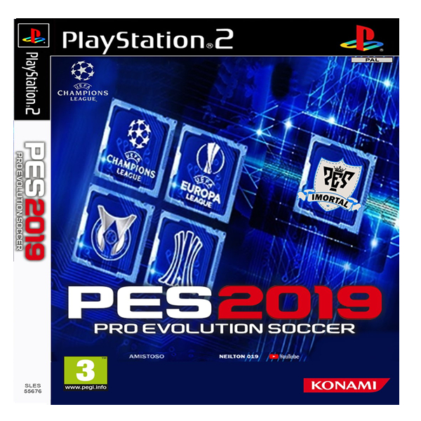 PES 2019 Pro Evolution Soccer 2019 - By Neilton 019 - Ps2 Playstation 2 ...