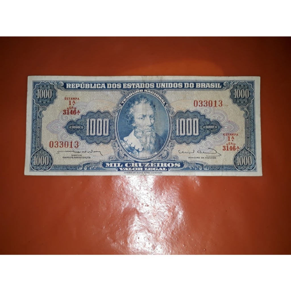 Cedula C 056 1000 Cruzeiros 1963 - MBC | Shopee Brasil