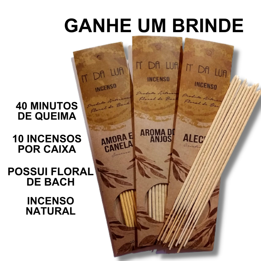 Incenso Artesanal 100% Natural Nectar da Lua com Floral de Bach Vários ...
