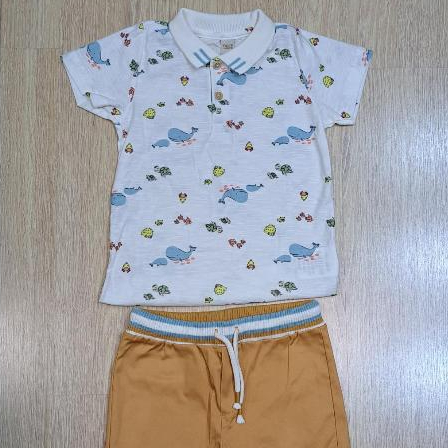 Conjunto Trick Nick Polo e Bermuda Mel Premium Tamanho 2 (2 Anos) Off ...