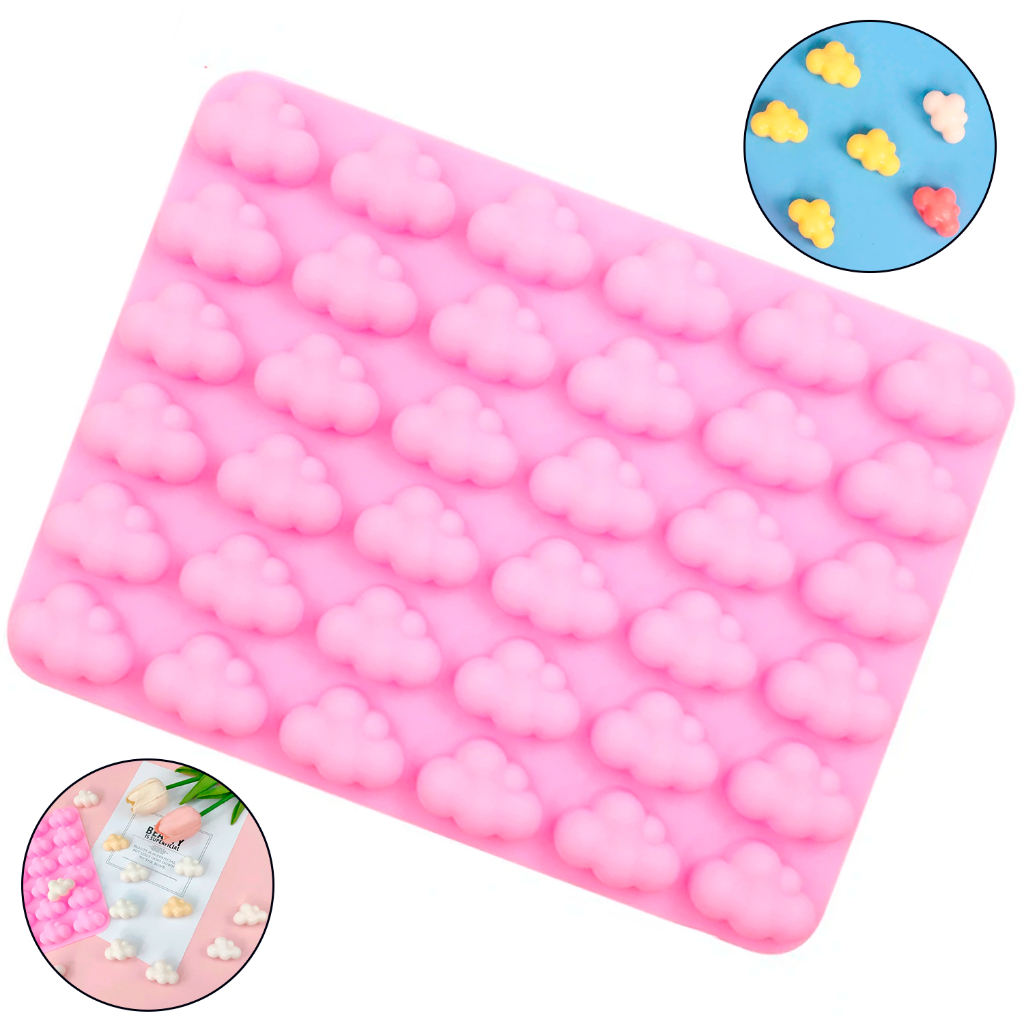 Forma Molde Biscuit Nuvem Céu Chuva Doce Bombom Gelo Chocolate Gominha ...