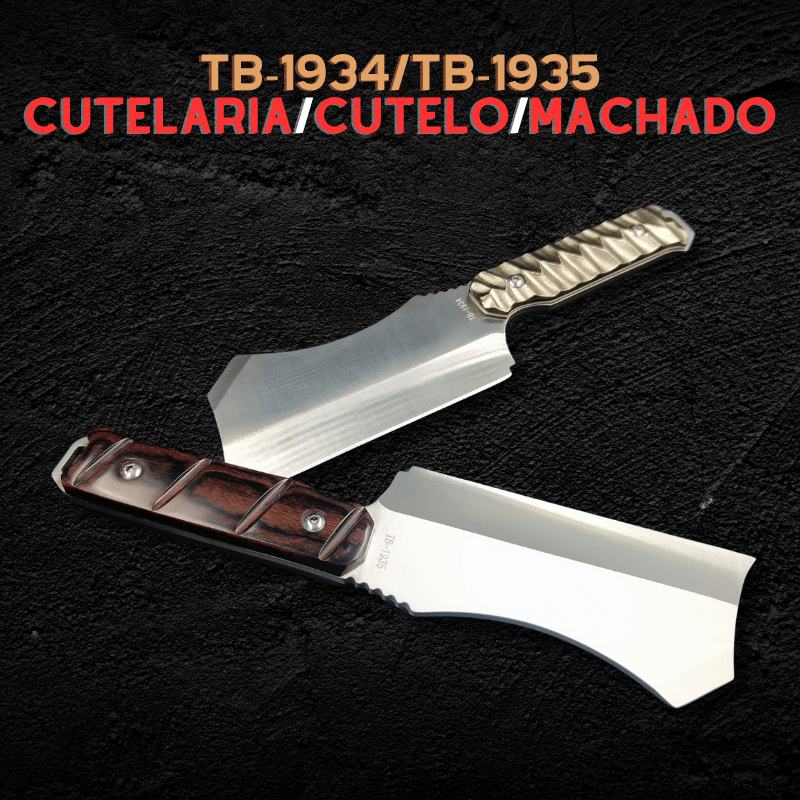 Mini Cutelo Machado Inox Churrasco Desossa Rústico | Shopee Brasil