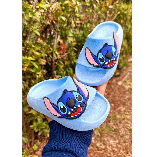 Chinelo Slide Nuvem Infantil Personalizado Stitch Moderno Kids | Shopee ...