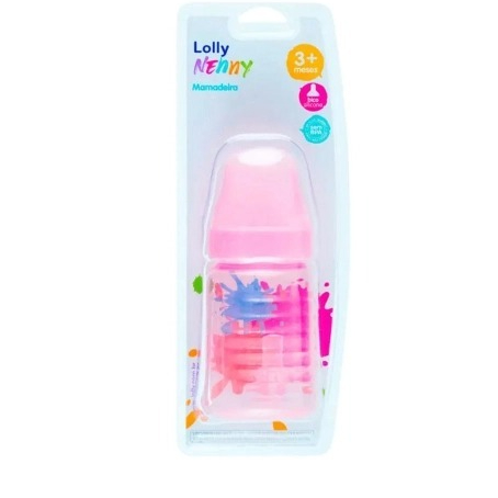 Mamadeira Big Clean 250Ml Sil R Rosa, Lolly, Rosa | Shopee Brasil