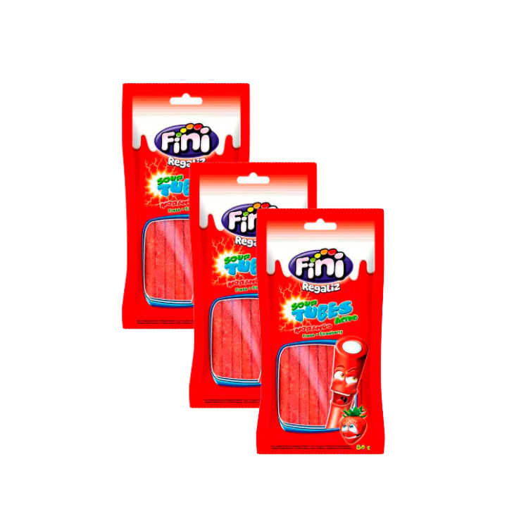KIT 3 un bala fini Tubes 80g | Shopee Brasil