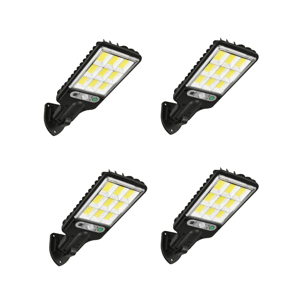 Luminária Solar Parede 108 COB Carregar LED Luz Branco frio Prova D ...