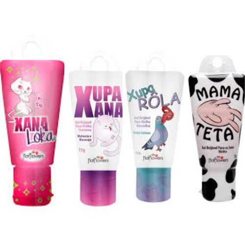 Gel Estimulante Hotflowers Xana Loka Gel Excitante + Xupa Xana + Xupa ...