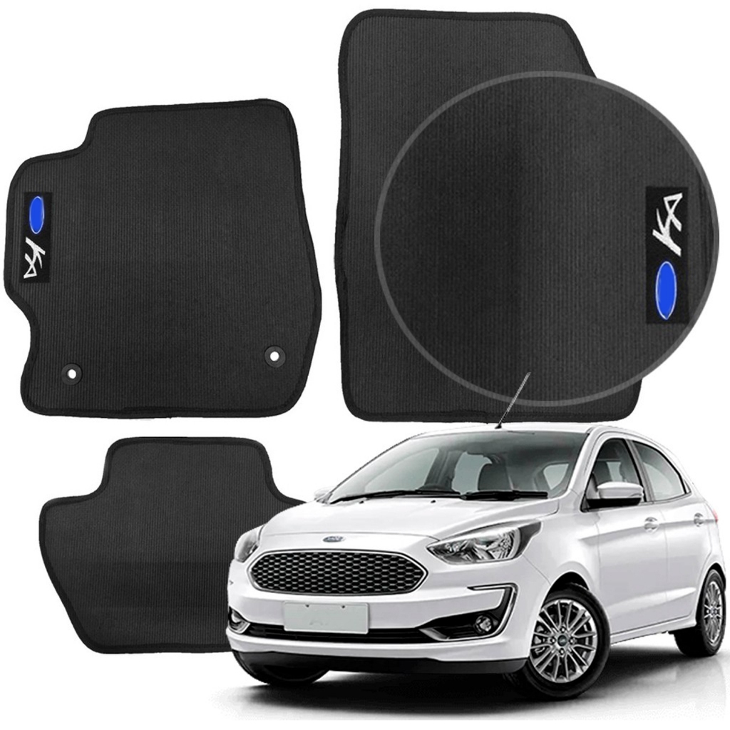 Jogo Tapete Borracha PVC Ford Ka 2018 2019 2020 - 4 Peças | Shopee Brasil