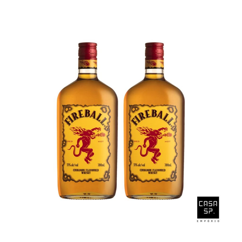 Kit 2 Garrafas de Fireball 750ml | Shopee Brasil