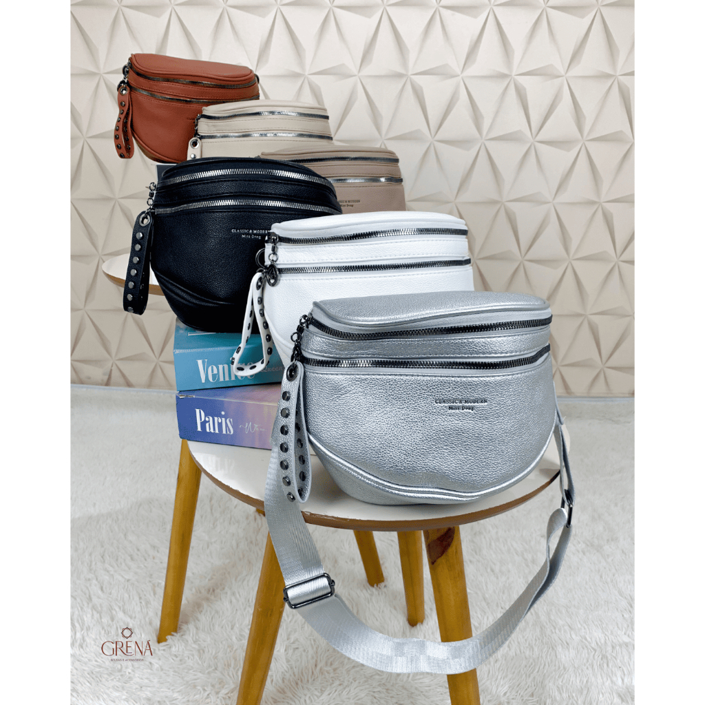 Bolsa Pochete Luxo Pequena Média Grande Premium Executiva Couro ...
