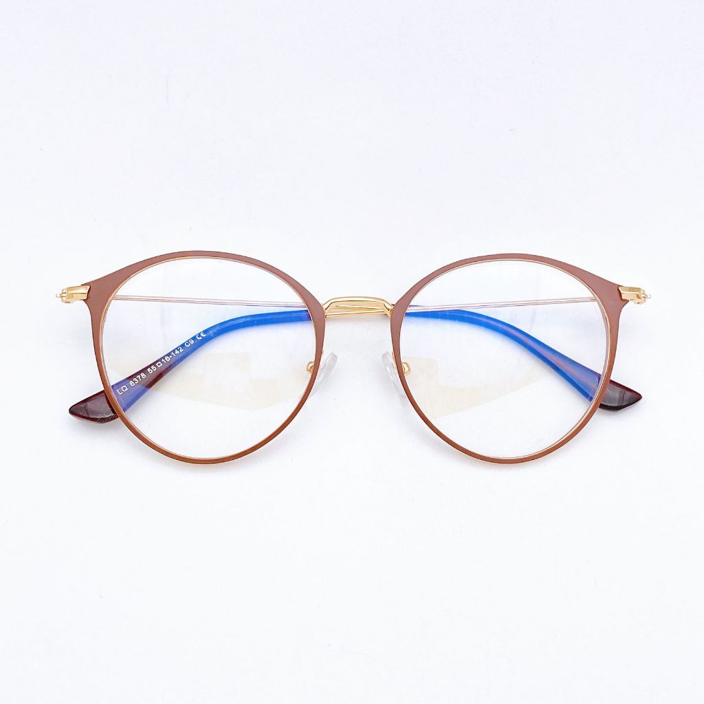 ÓCULOS ARMAÇÃO FEMININO CIRCULAR METAL PAQUENO LEVINHO | Shopee Brasil