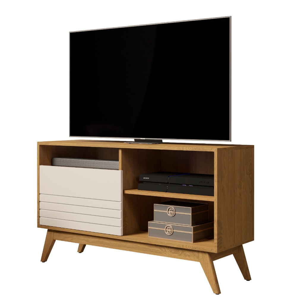 Rack Fênix Wood Para Televisão De Até 42 Polegadas Ideal Para Quarto Ou ...