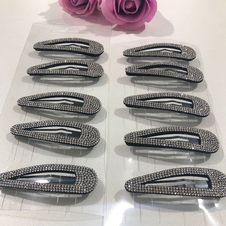 5 Unidades/10 Unidades Presilhas de strass tic tac moda,presilha de ...